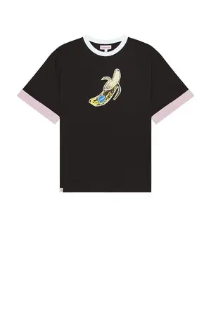 CHARLES JEFFREY Turn Up Tee In Black