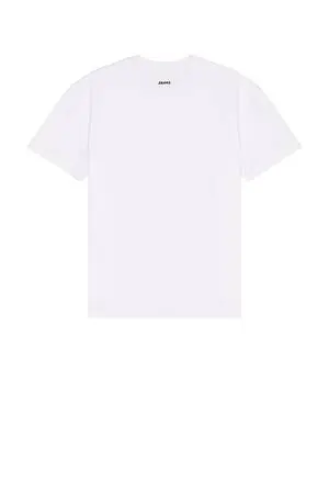 SKIMS Heavyweight Cotton T-shirt In Black - Chalk