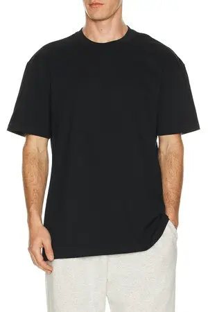 SKIMS Heavyweight Cotton T-shirt In Black - Obsidian