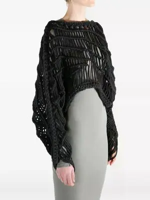 AISLING CAMPS Ripple Macramé Sweater