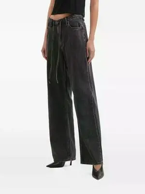 Rag & Bone Drawstring Waist Wide Leg Jeans