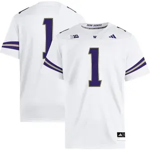 Adidas 1 Washington Huskies Premier Jersey - White