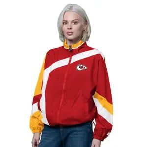 STARTER Kansas City Chiefs Vintage 1st Quarter Full-zip Windbreaker - Red