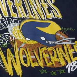 Mitchell & Ness Michigan Wolverines Half Time Fleece Crewneck Sweatshirt