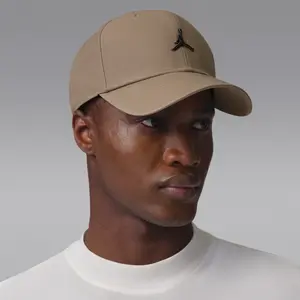 JORDAN Rise Structured Metal Jumpman Hat - Brown