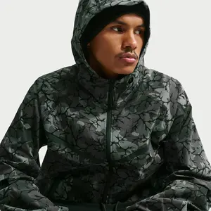 Nike Tech Woven Full-zip Windrunner Jacket - Black
