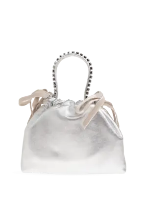 JIMMY CHOO Drawstring Mini Handbag - Silver