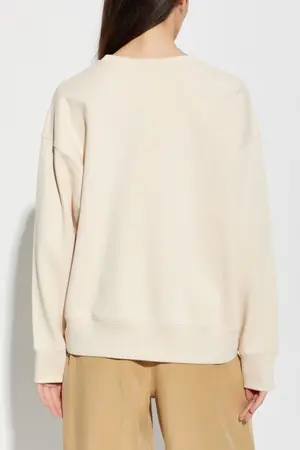 Paul Smith Sweatshirt With Logo Appliqu - Cream