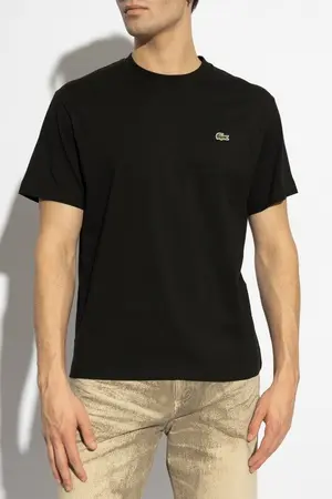 Lacoste T-shirt With Logo Patch - Black