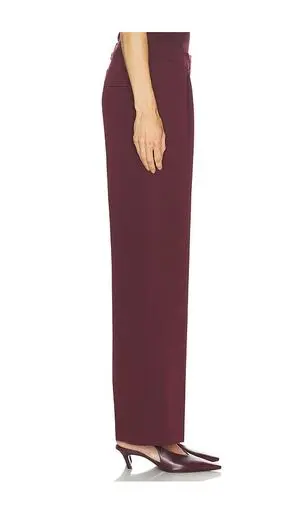 ALL MY LOVE Renee Pants In Burgundy - Mahogany