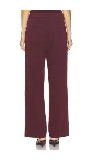 ALL MY LOVE Renee Pants In Burgundy - Mahogany