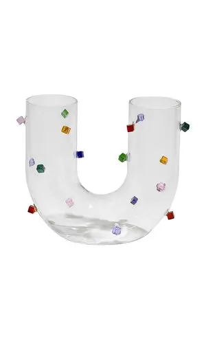FAZEEK Jewel U Vase In Neutral - N,a