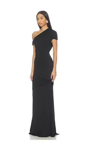 Paris Georgia Pascal One-shoulder Maxi Dress - Black
