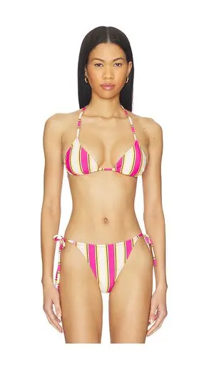 Solid & Striped The Iris Bikini Top - South Beach Stripe
