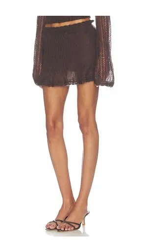 MIRROR PALAIS Little Lamb Knit Mini Skirt