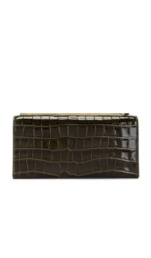Veronica Beard Croc Embossed Barre Clutch