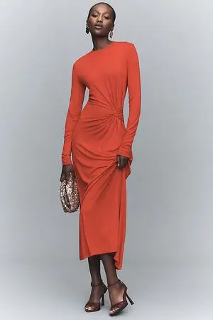dark green jersey dress Multiway Jersey Maxi Dress-Emerald Night main image 0