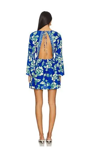 MAAJI Cobalt Flora Agnes Mini Dress
