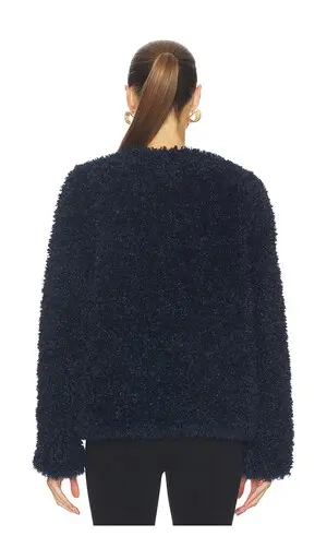 ALIGNE Francie Faux Shearling Jacket - Navy