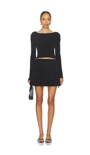Majorelle Long Sleeve Ruched Top