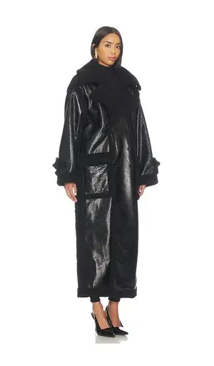 Ottolinger Shearling Oversized Split Coat