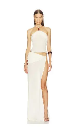 Magda Butrym Top With Beaded Detailing