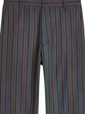 THE ELDER STATESMAN Slacker Striped Trousers - Grey