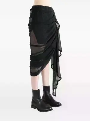 AISLING CAMPS Draped Asymmetric Skirt
