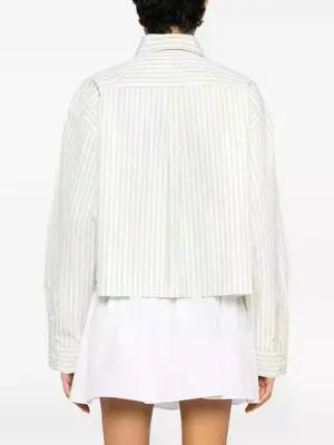 Miu Miu Striped Cotton Shirt - Yellow