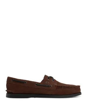 Sperry Authentic Original Suede Boat Shoes - Dark Brown