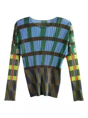 Issey Miyake Striped Blouses