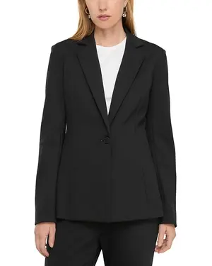 Lafayette 148 New York Notch Lapel Blazer - Black