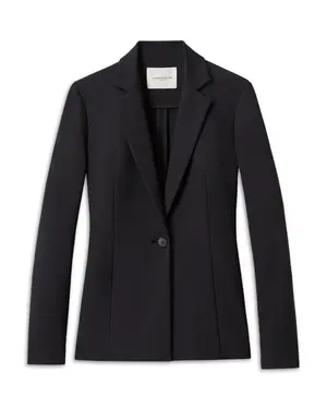 Lafayette 148 New York Notch Lapel Blazer - Black