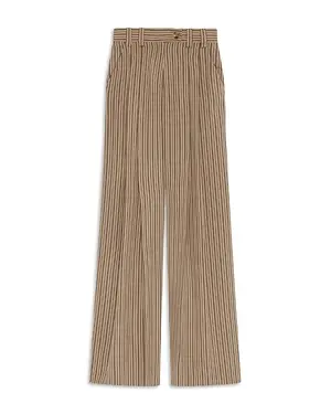 Marella Striped Palazzo Pants