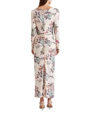 Marella Rosette Neck Maxi Dress