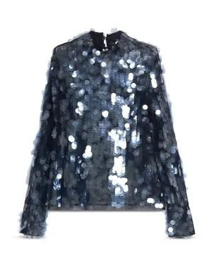 Marella Sequin Tulle Top