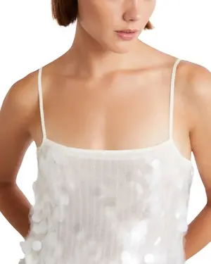 Marella Sequinned Camisole - White