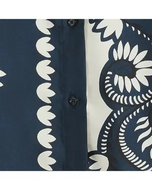 Max Mara Lastra Silk Printed Shirt