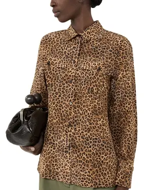 Max Mara Wkdlemma Silk Shirt - Camel