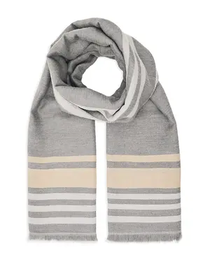 REISS Camila Border Detail Scarf