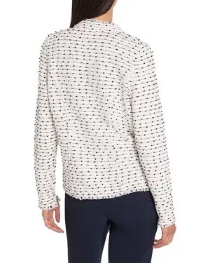 NIC+ZOE Textured Weave Jacket - Cream Multi