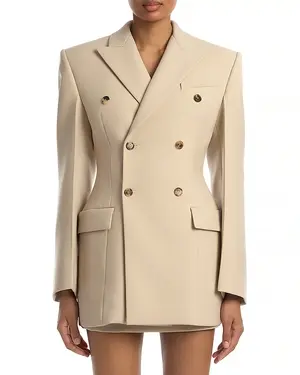 Wardrobe.NYC Double-breasted Contour Blazer