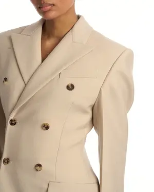Wardrobe.NYC Double-breasted Contour Blazer