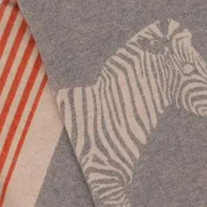 PRINCE OF SCOTS Savanna Equestrian Reversible Merino Wool Throw