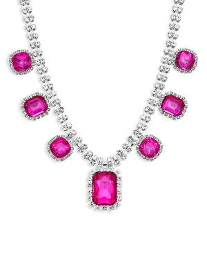 Aqua Aqua X Wuthering Heights Statement Necklace Pink/silver