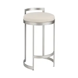 UNIVERSAL Essence Counter Stool - Gem Taupe/white Satin Bronze Finish