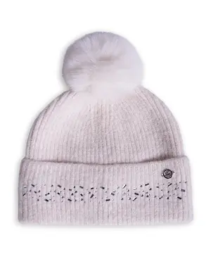 Ted Baker London Embellished Beanie & Gloves Set - Ivory