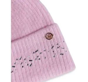 Ted Baker London Embellished Beanie And Gloves Set - Rose