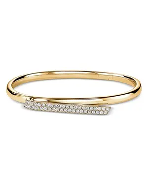 Hearts On Fire 18k Yellow Diamond Bangle Bracelet - Gold