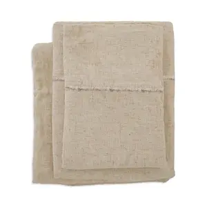 POM POM AT HOME Remi Linen Blend Frayed Sheet Set, King - Natural